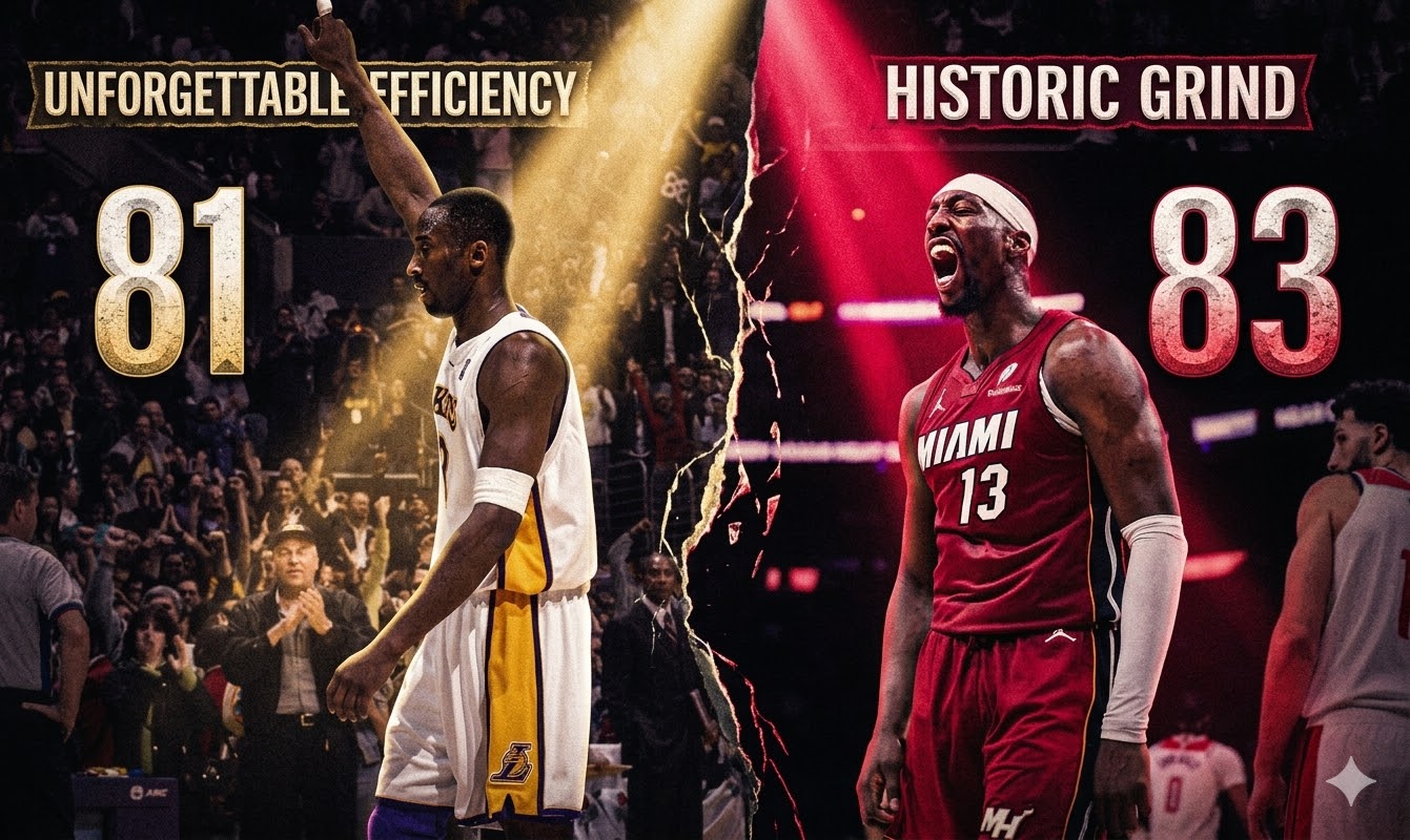 Bam Adebayo’s Historic 83 Points or Kobe Bryant’s Legendary 81? Scoring ...