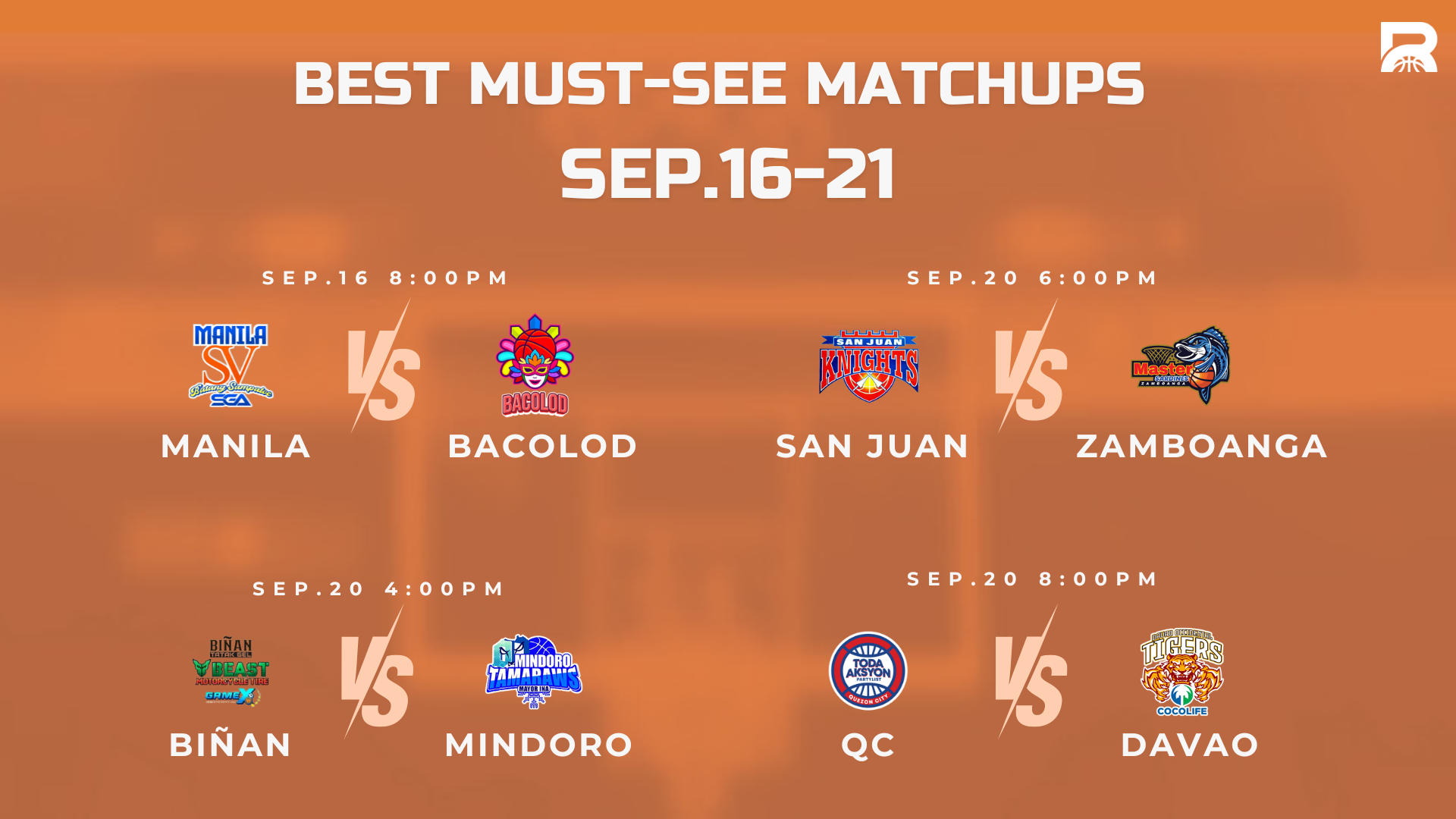Best Must-See Matchups Of The Week, Sep.16-21, MPBL 2024 Season - Rebanse